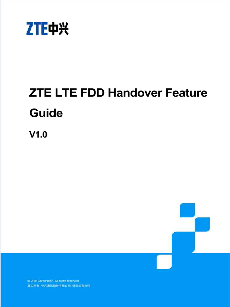 Dokumen Tips Zte Lte Fdd Handover Feature Guidev10 Pdf Lte Telecommunication Trademark