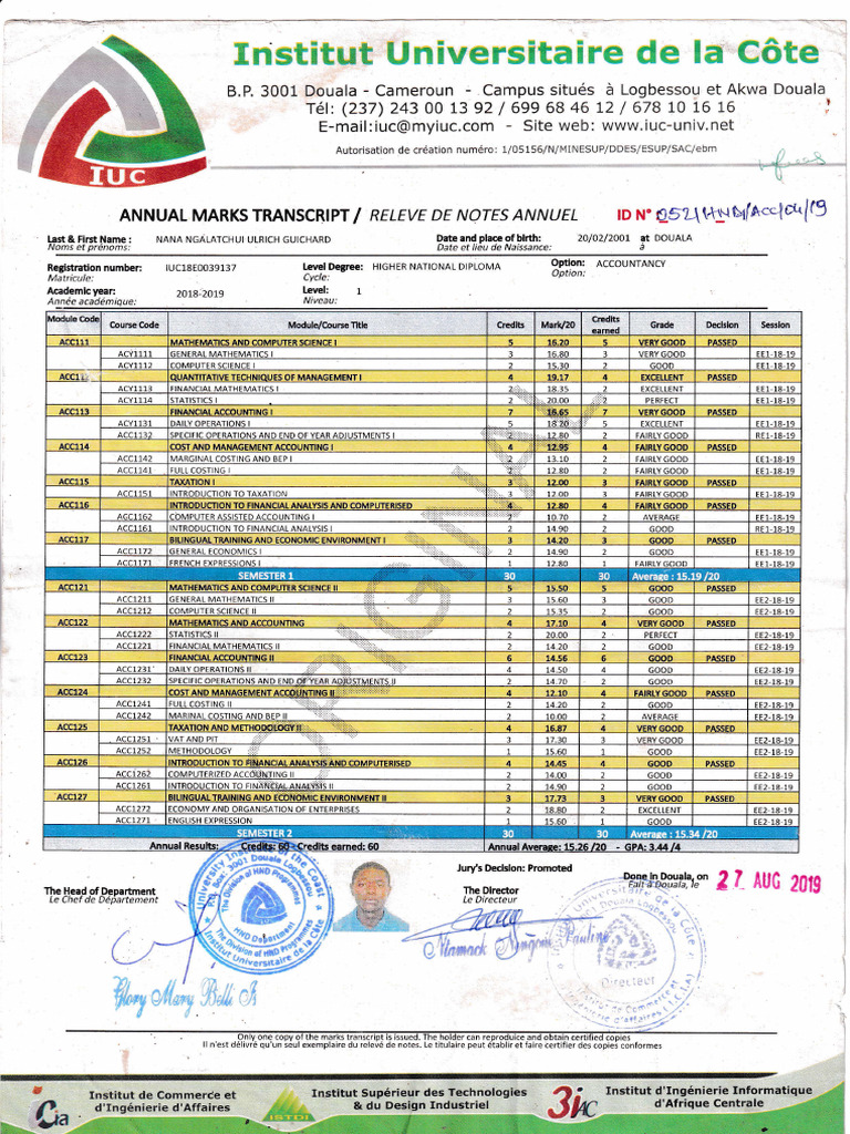 Releve HND 1 | PDF | Accounting | Economies