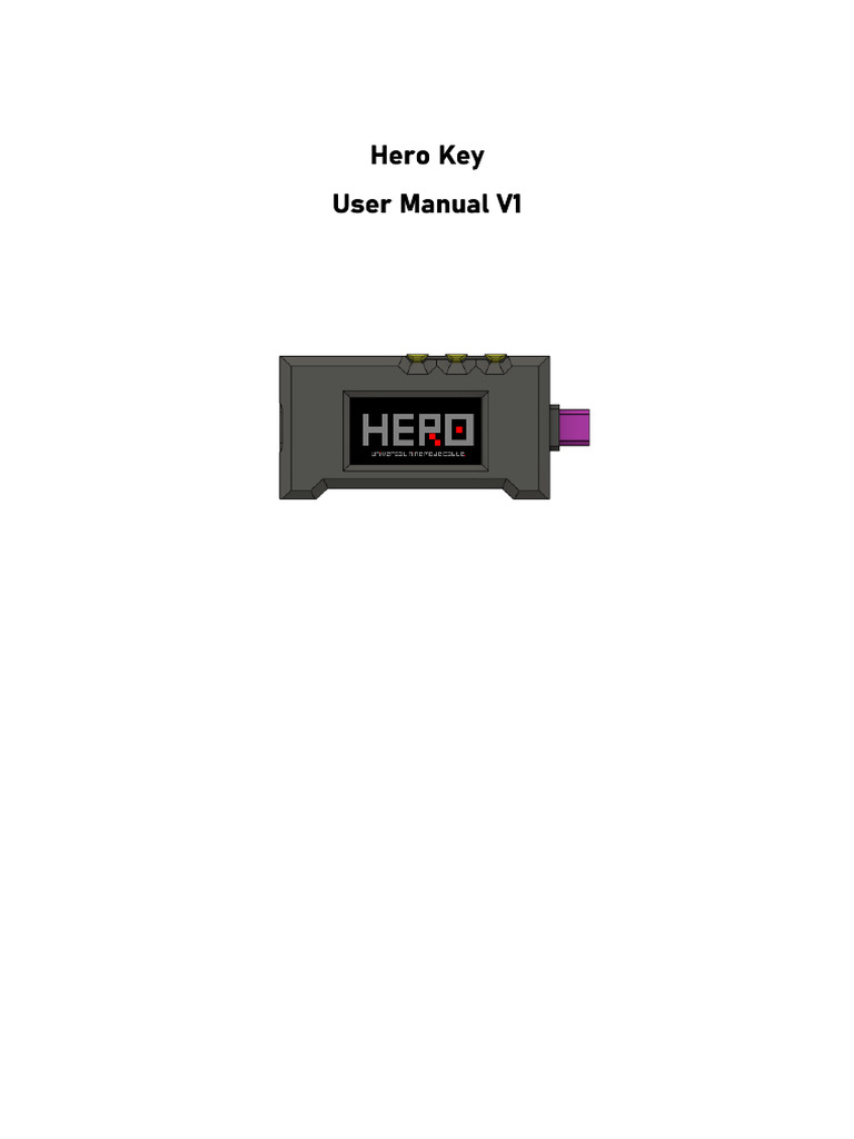 hero-key-user-manual-v1 | PDF | Usb | Computer Engineering
