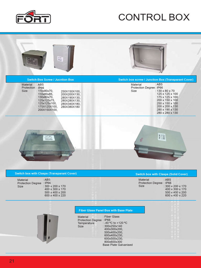 Industrial Control Box Specs | PDF | Physical Sciences | Secondary ...