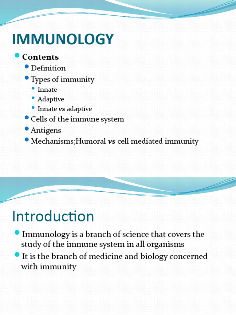 1 Immunology | PDF | Immune System | Adaptive Immune System