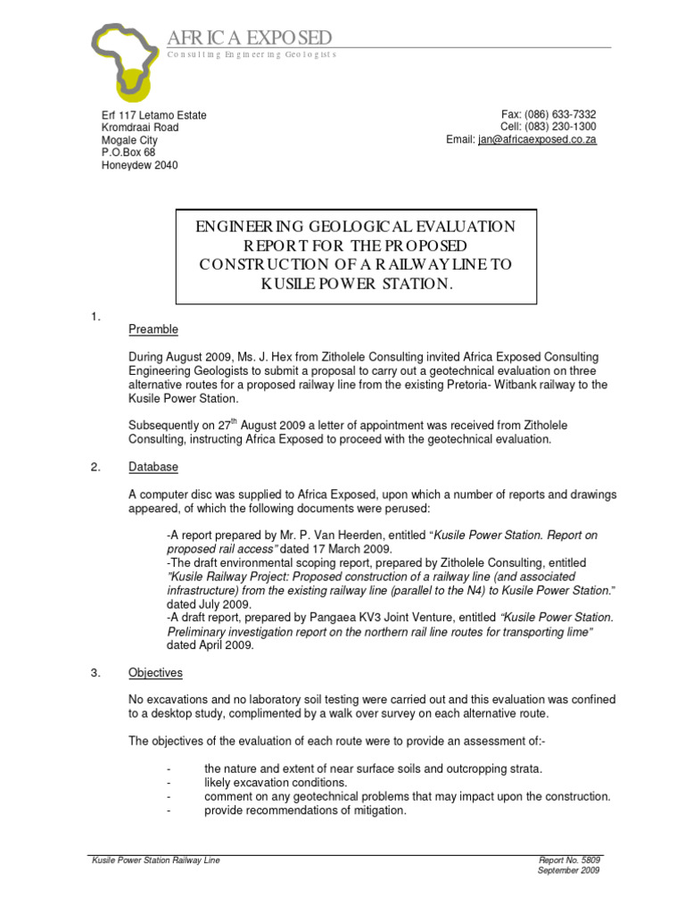Appendix L4 - Geotech1 | PDF | Sedimentary Rock | Geological Formation