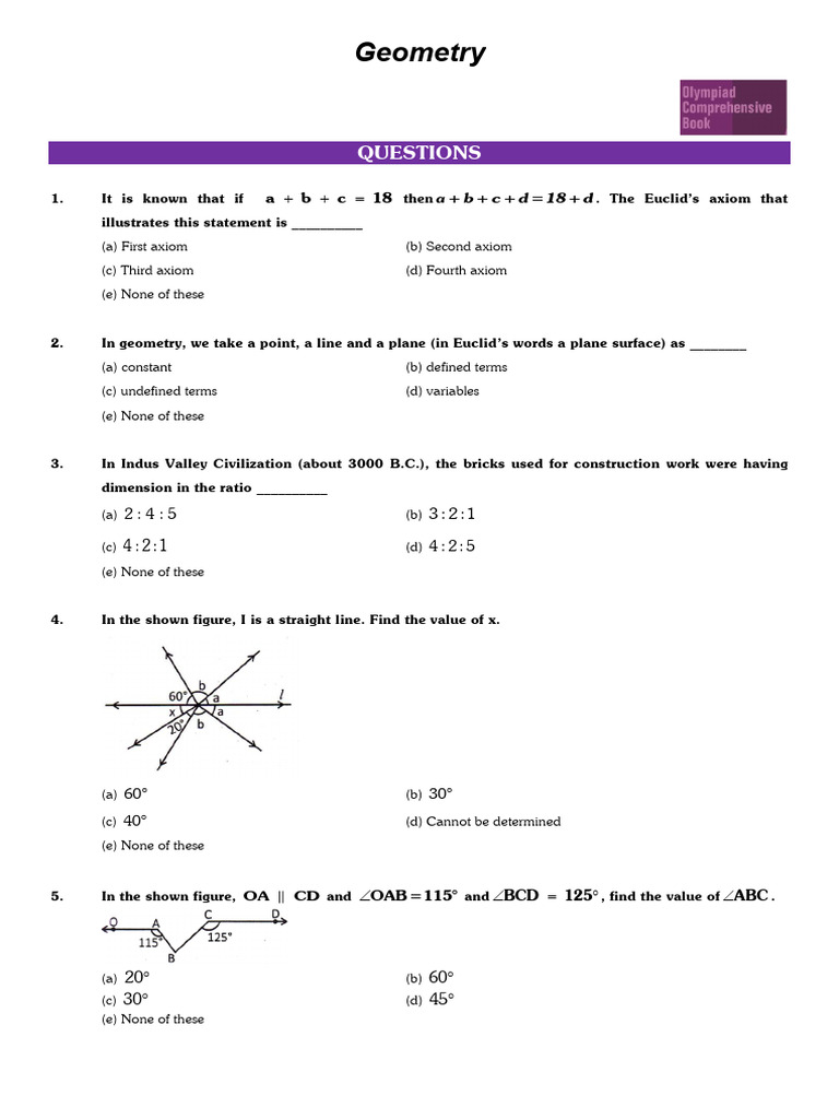 Geometry | PDF | Circle | Line (Geometry)