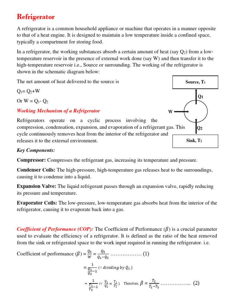 Refrigerator | PDF | Refrigerator | Heat