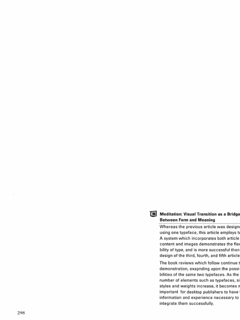 Meditation: Visual Transition As A Bridge Between Form and Meaning ...