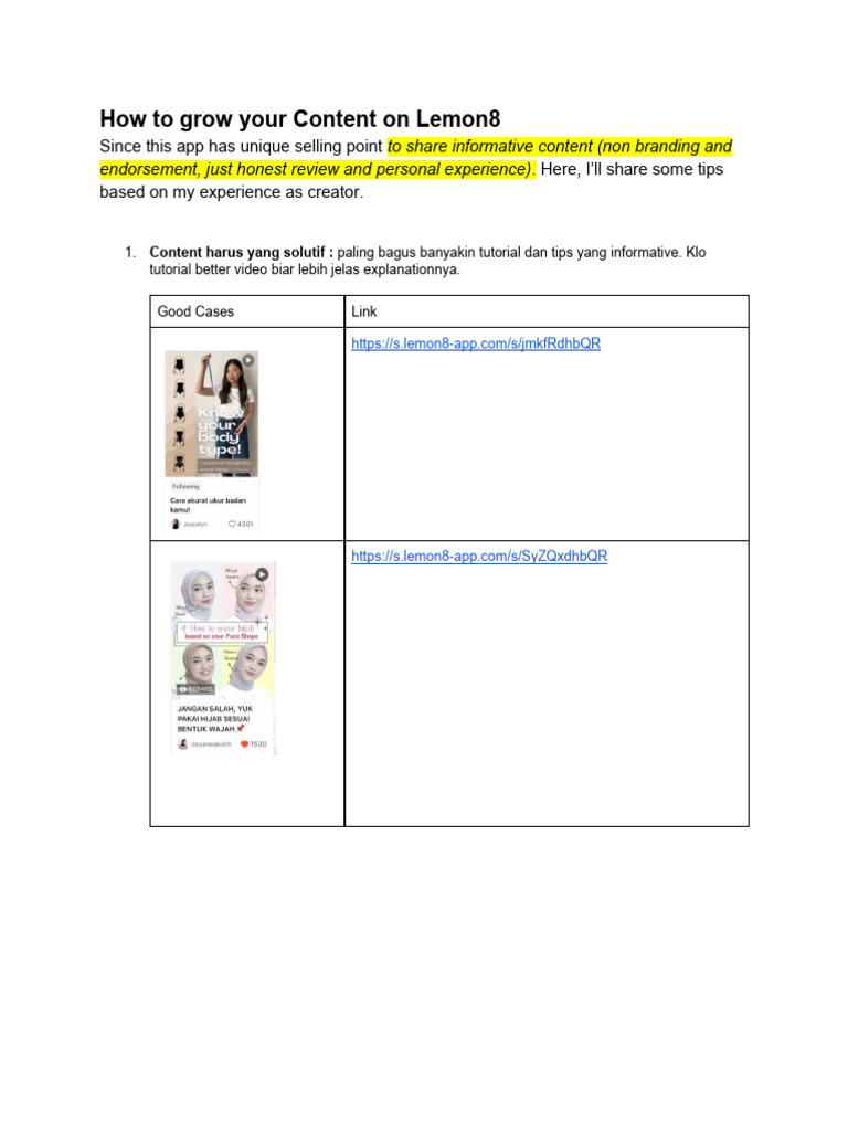 How To Grow Your Content On Lemon8 ? | PDF