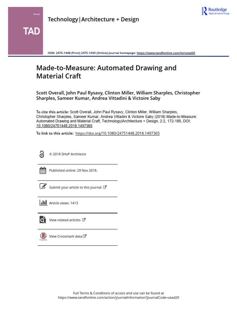 Made To Measure Automated Drawing and Material Craft | PDF | Product ...