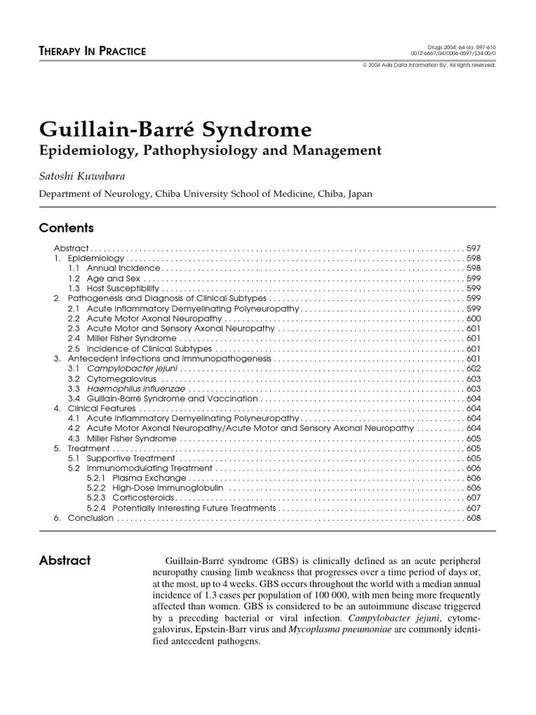 GBS 7 | PDF | Peripheral Neuropathy | Medical Specialties
