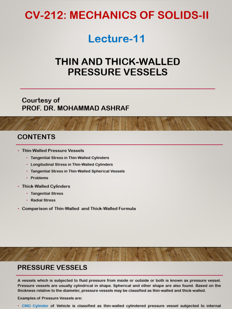 Engineering Pressure Vessels Guide | PDF | Stress (Mechanics ...