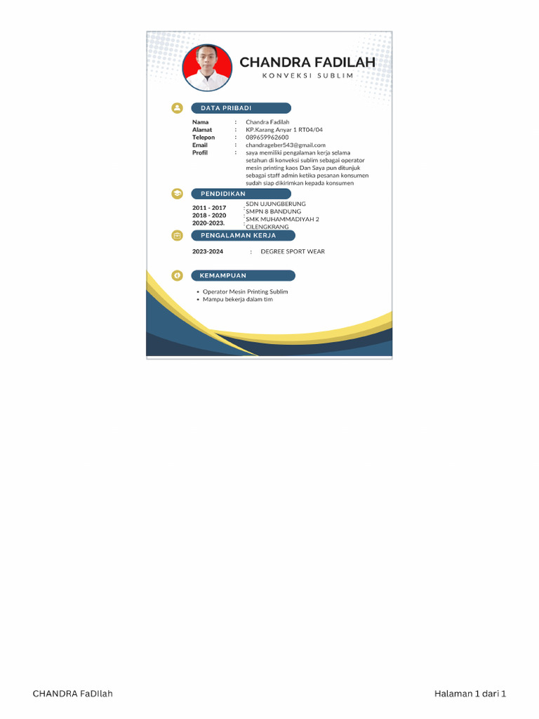 Chandra Fadilah | PDF