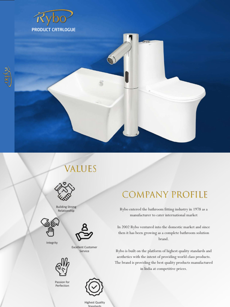 Rybo Bathware Catalogue | PDF | Tap (Valve) | Plumbing