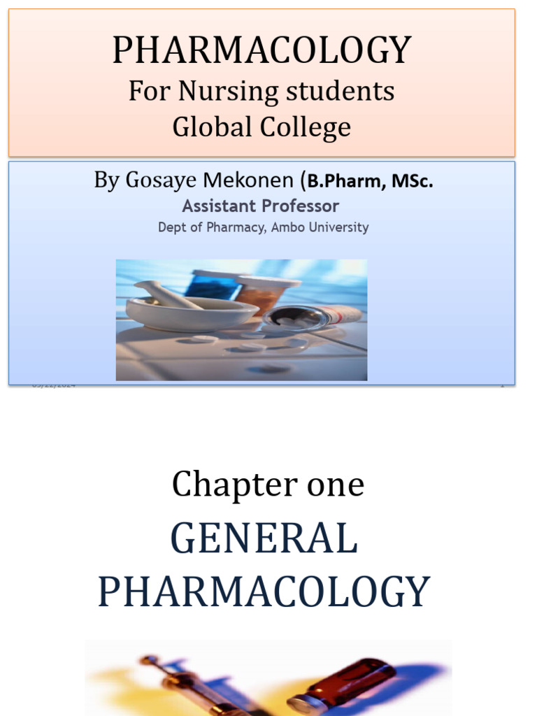 Unit 1 General Pharmacology 2024 | PDF | Receptor Antagonist | Receptor ...