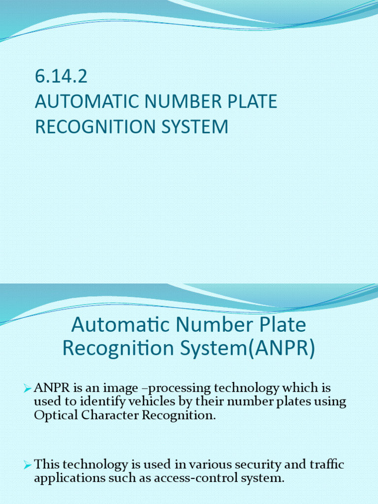 Anpr | PDF | Toll Road | Camera