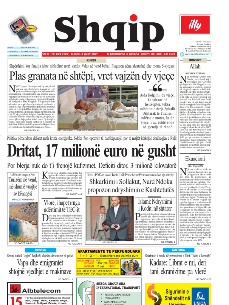 Gazeta Shqip 02.08 | PDF