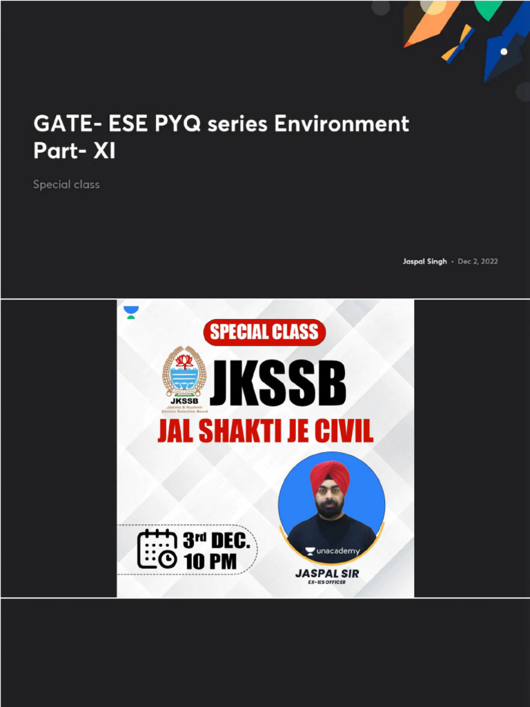 GATE - ESE PYQ Series Environment P With Anno 1671120026399 | PDF
