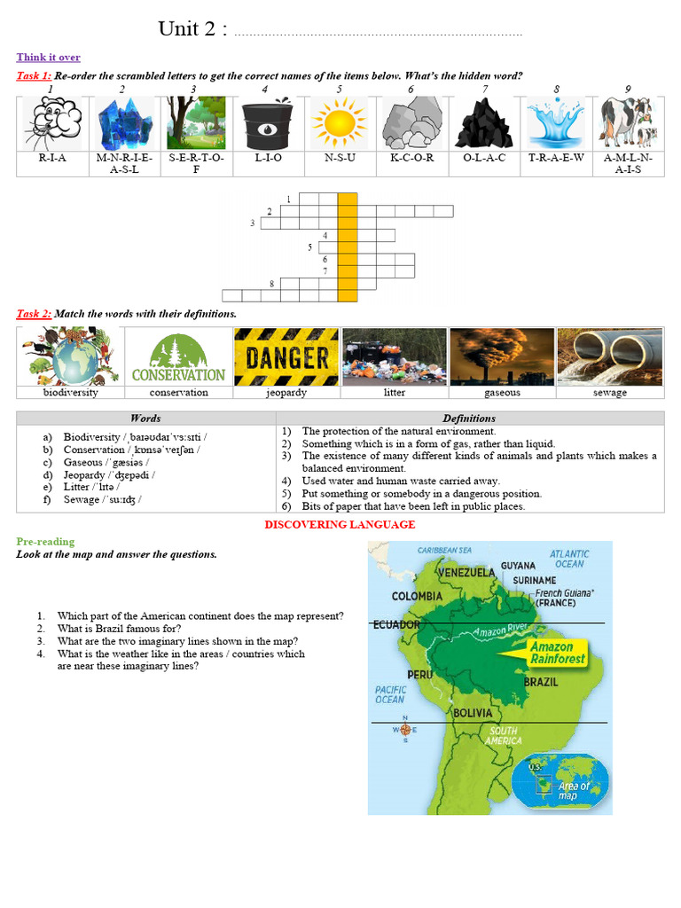 Discovering Language 2022 HICHAM OUAZENE | PDF | Verb | Amazon Rainforest
