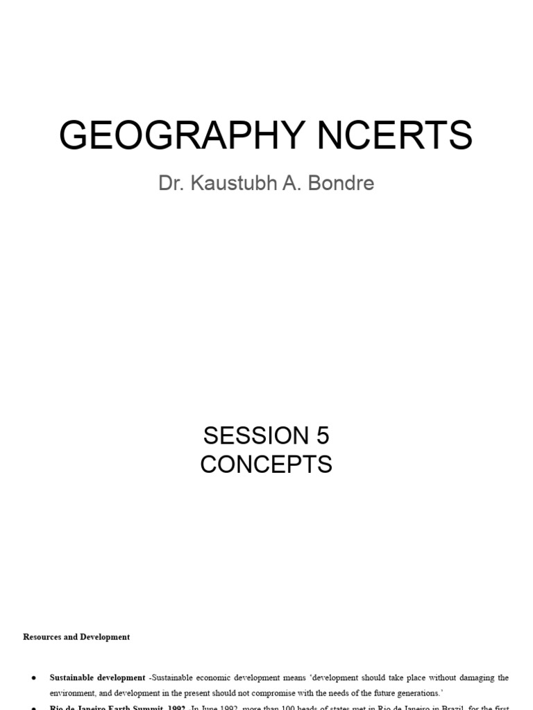 Foundation of Geography PPT - Part 05 | PDF | Soil | Sustainable ...