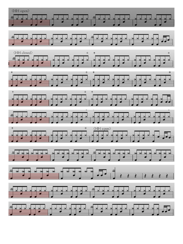 Yellow drum music sheet | PDF