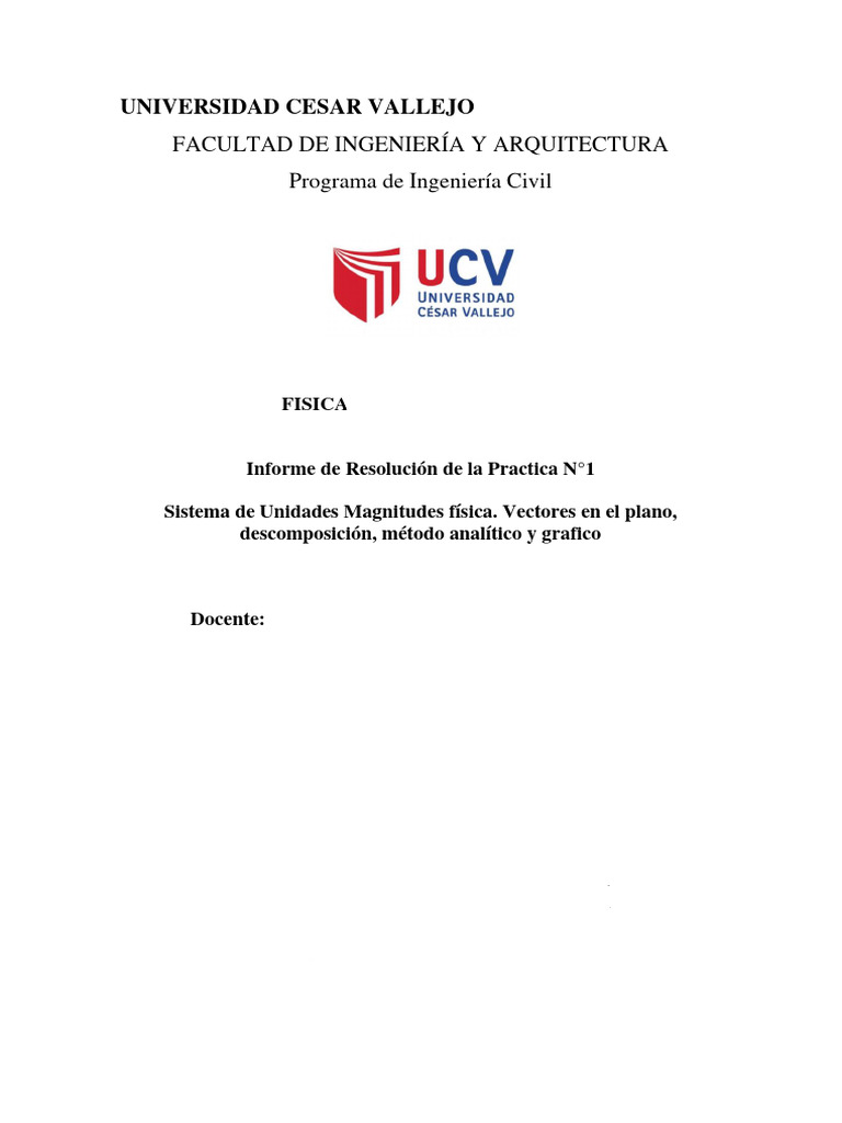 Practica de Magnitudes Físicas y Vectores | PDF
