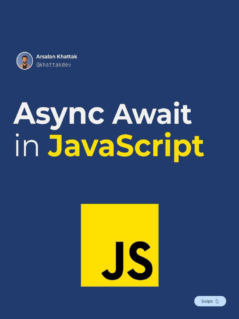 Async Await in JS | PDF