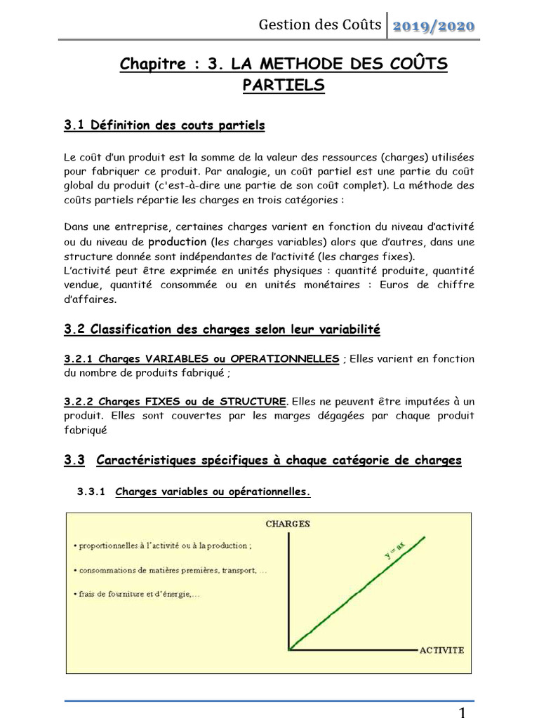 Méthode des Coûts Partiels en Gestion | PDF | Coût | Business