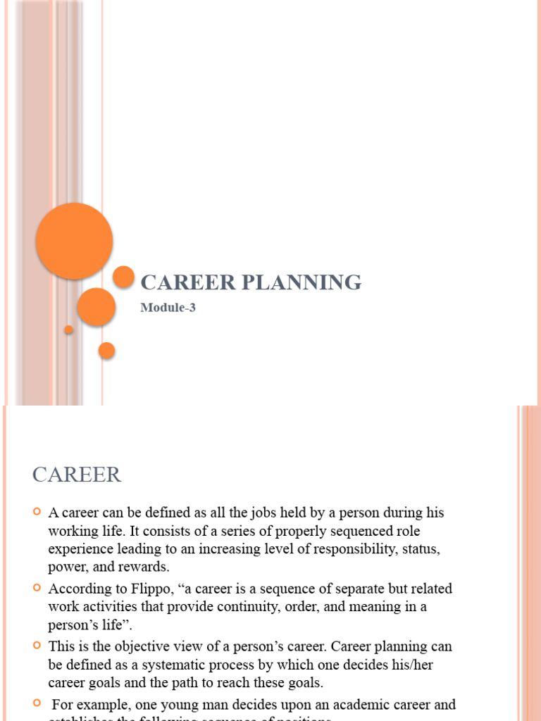 Career Planning | PDF | Goal | Goal Setting