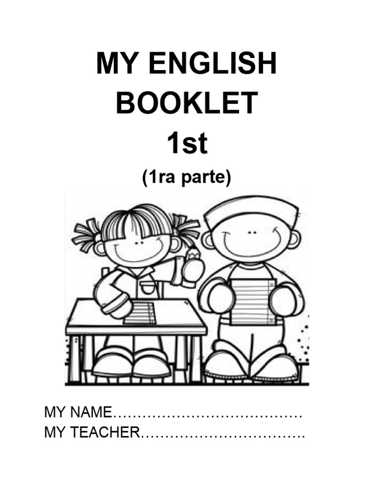My English Booklet for Kids | PDF