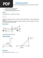 B Experiment 1 - Focal Length of Convex Lens | PDF | Optics | Applied ...