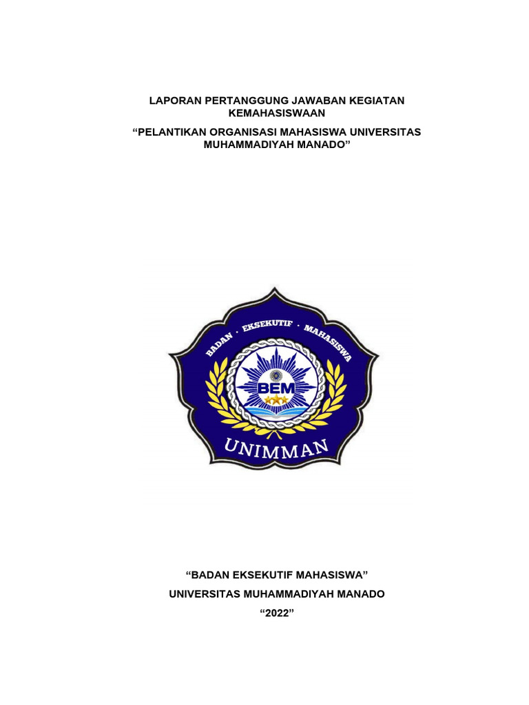 LPJ Kegiatan Ormawa | PDF
