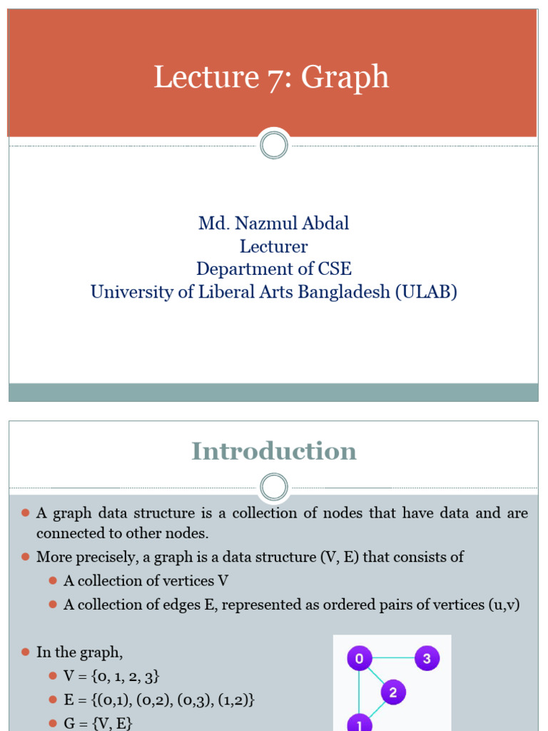 Lecture 7 Pdf Vertex Graph Theory Queue Abstract Data Type