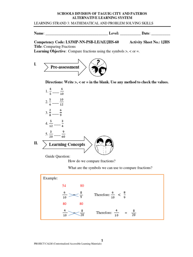 WEEK-1-4_MATH_JHS_Final-Version | PDF | Mathematics | Arithmetic