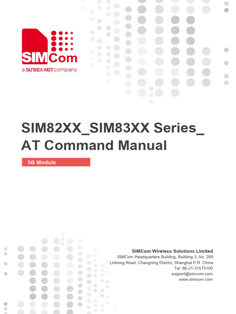 SIM82XX SIM83XX Series at Command Manual V1.02 | Download Free PDF | File Transfer Protocol ...