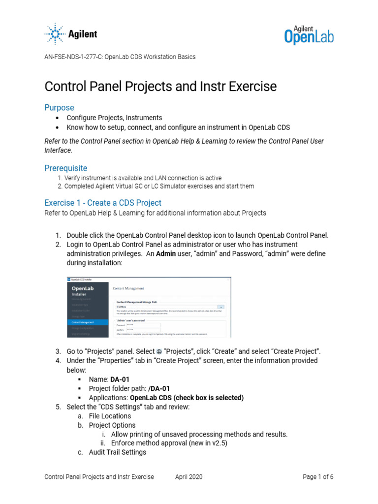 5 Control Panel Projects Instr Exercise | Download Free PDF | Window ...