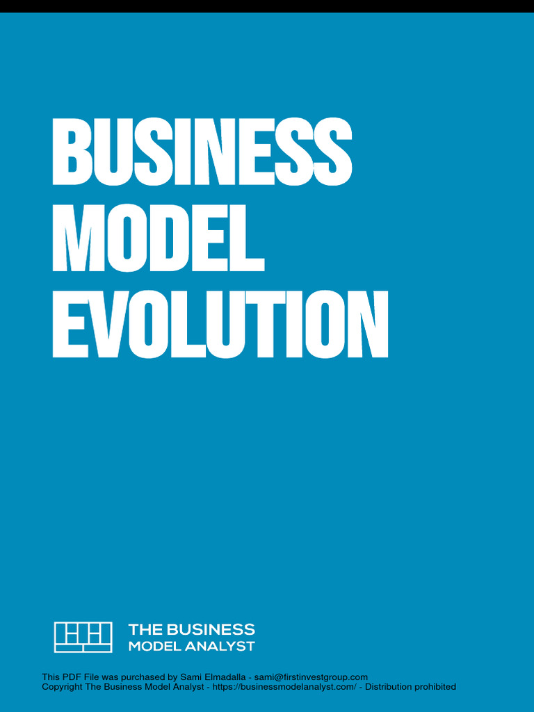 Business Model Evolution-Nnzvdw | Download Free PDF | Business Model ...