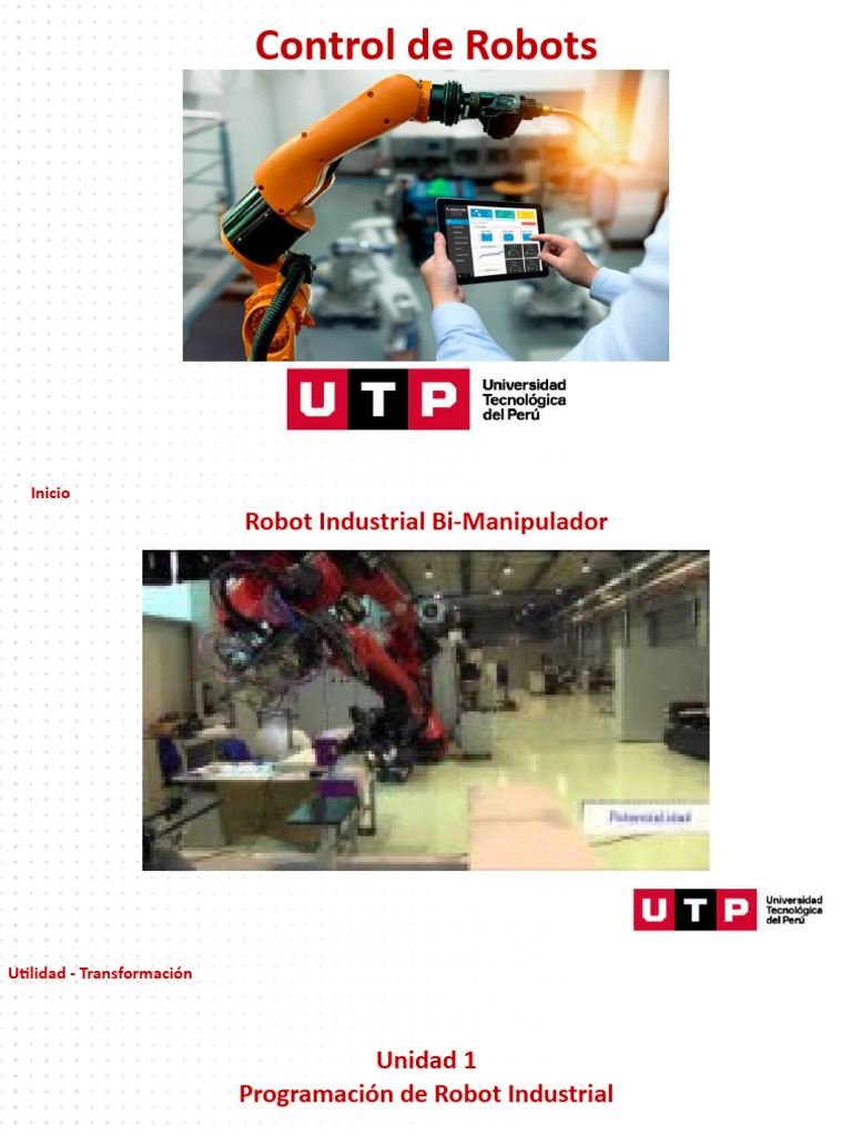 Sesión 4 Control de Robots | PDF | Robot | Robótica