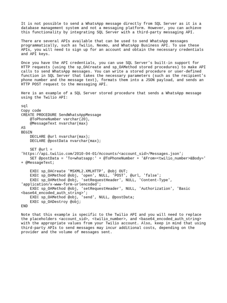 Chat Gpt Pdf Microsoft Sql Server Sql 