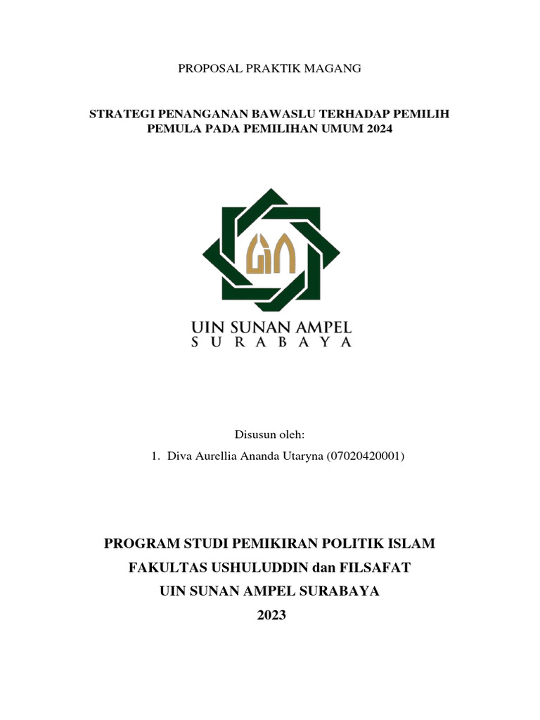 Acc Proposal Magang | PDF | Karier & Perkembangan | Ilmu Sosial