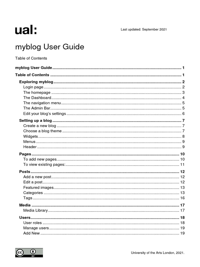 Myblog User Manual | PDF | Tag (Metadata) | Copyright