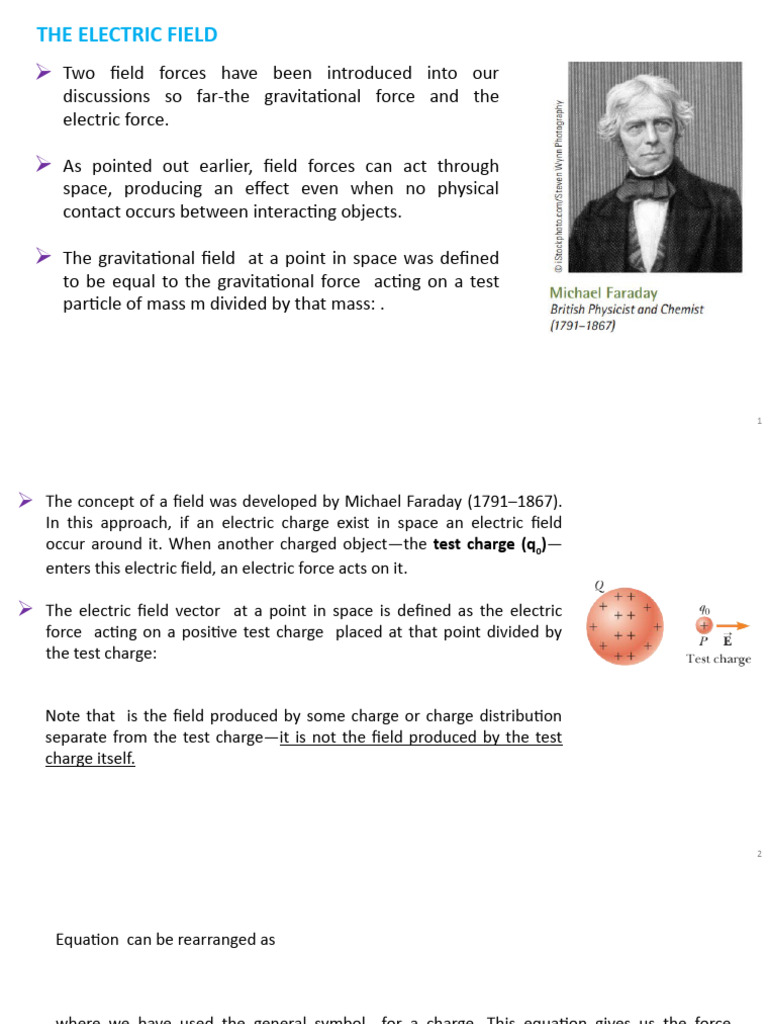 Part II - Electric Field | PDF | Electric Field | Force