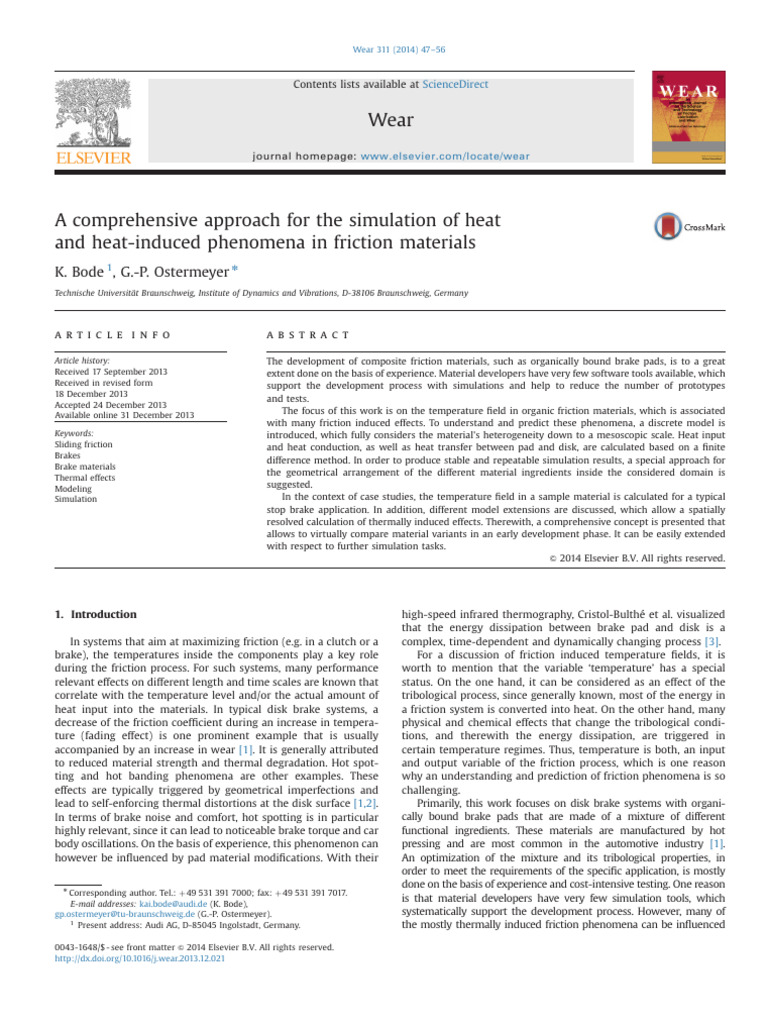 A Comprehensive Approach For The Simulation of Heat and Heat-Induced ...