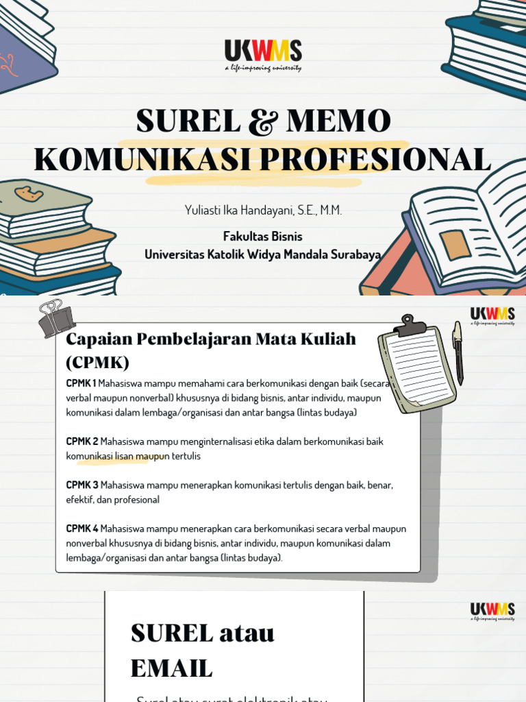 KOMUNIKASI BISNIS - BAB 5 - SUREL, MEMO, Dan KOMUNIKASI TERTULIS PROFESIONAL | PDF