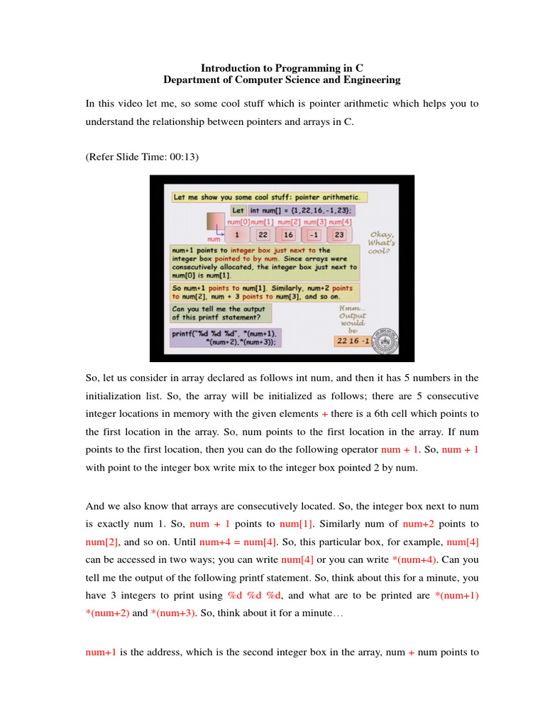 Lec 33 Pdf Pointer Computer Programming Mathematical Logic