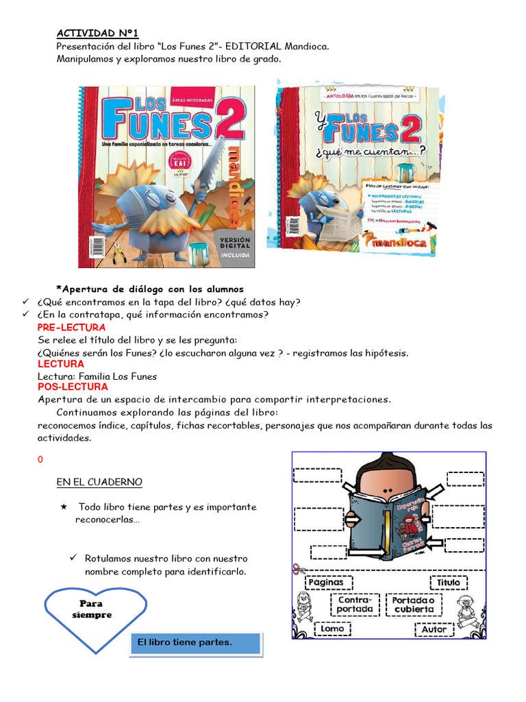 Actividades 2 Grado - 2024. | PDF | Libros | Alfabeto