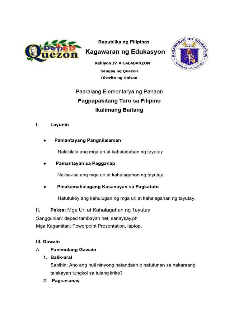 Lesson PLan LUBAY Jamaica | PDF