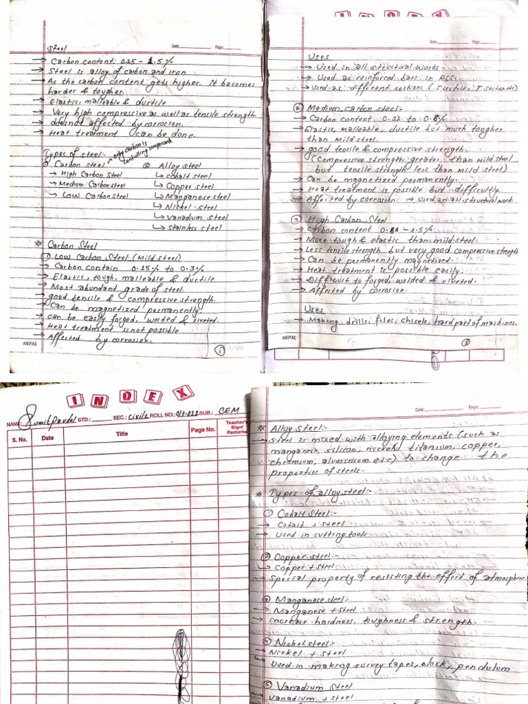 Construction Materials Notes | PDF