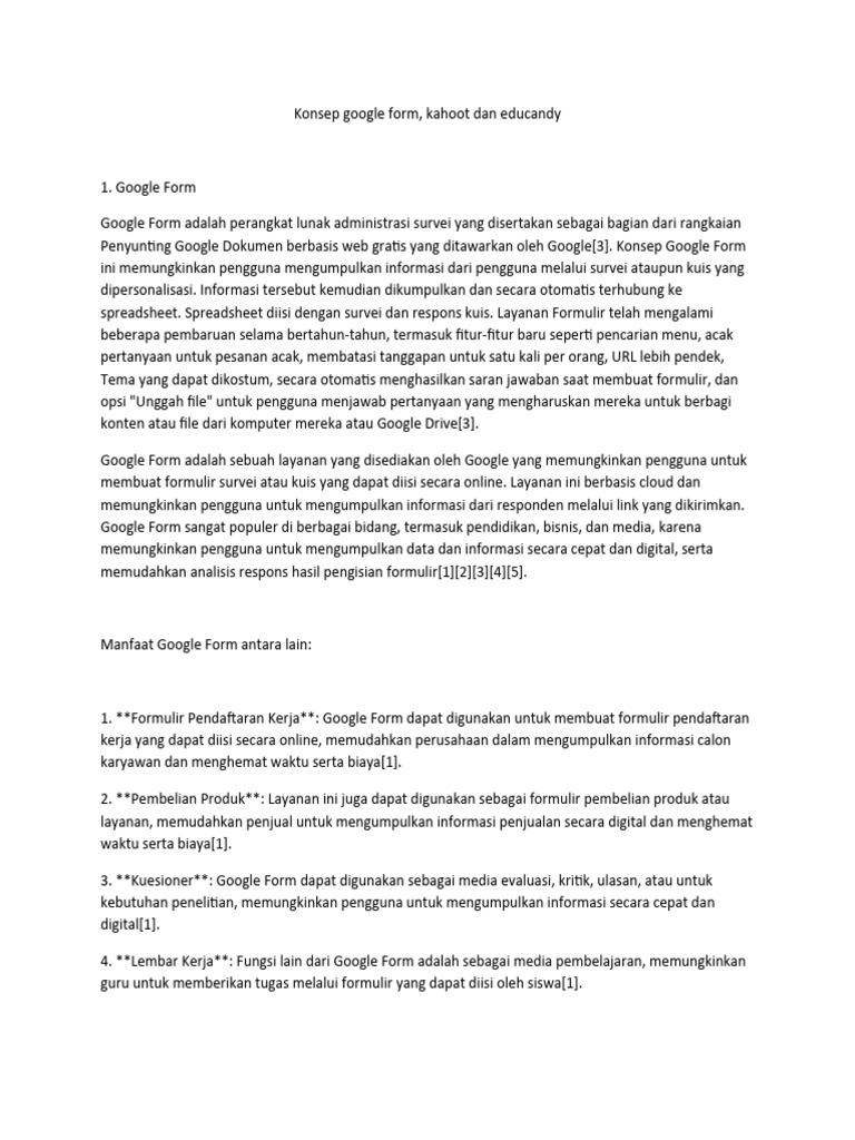 Materi Google Form | PDF | Bisnis | Komputer