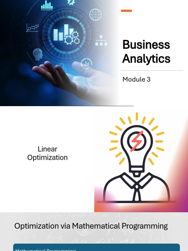 BA - Module 3 | Download Free PDF | Mathematical Optimization | Big Data