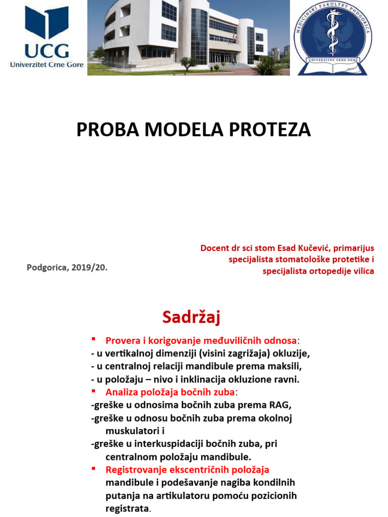 11 Proba Modela Proteza | PDF