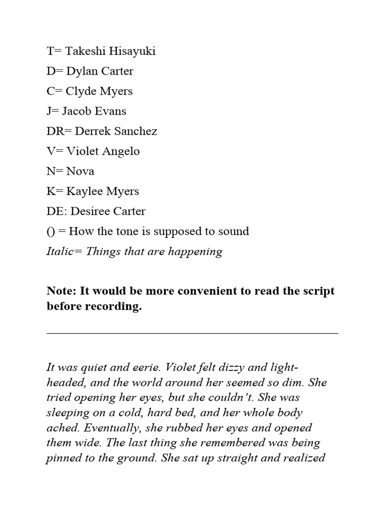 Episode 4 Script | PDF