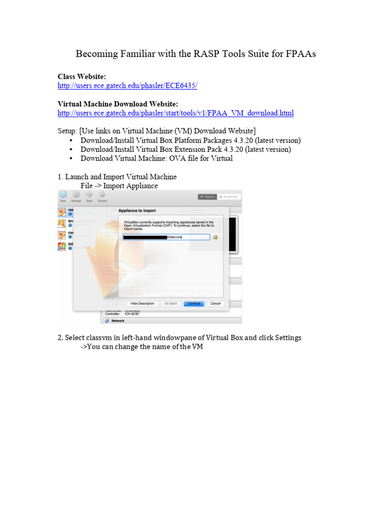 VM FPAA Setup01 | PDF | Command Line Interface | Parameter (Computer Programming)